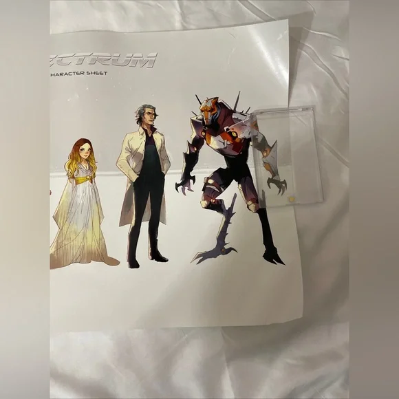 Unbranded | Other | Spectrum Comics Character Sheet 9x13 223 Sdcc Swag ...